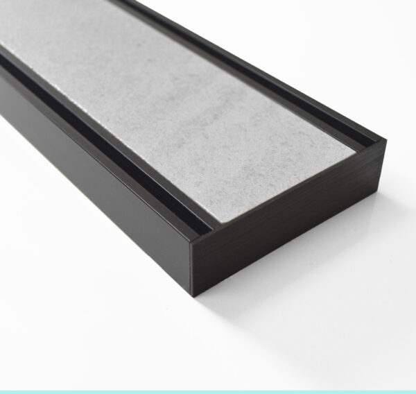 Powder Coated Black Slimline Tile Insert PCBSTI | Shaping Spaces